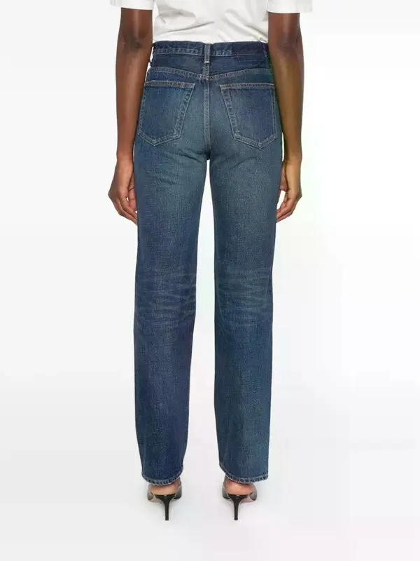 TOTEME Faded-effect Straight-leg Jeans