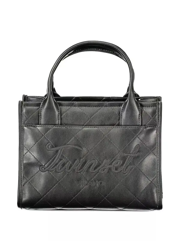 TWINSET Logo-embroidered Tote Bag - Black