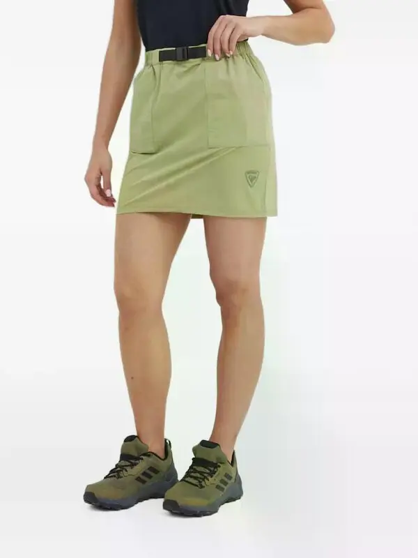 Rossignol Belted Logo-patch Skirt - Green