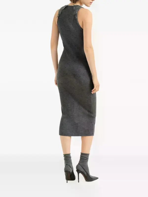 Brunello Cucinelli Dress With Dazzling Lace Embroidery
