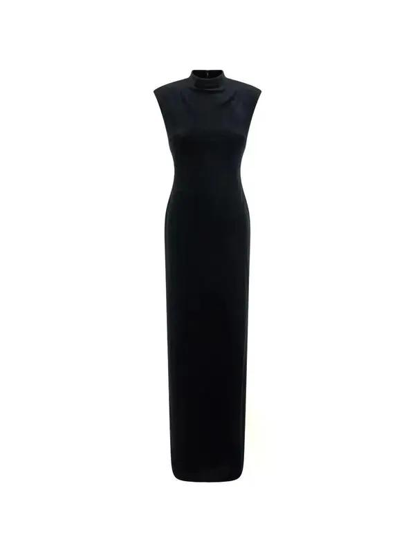 Ralph Lauren Velvet-effect Cowl-neck Maxi Dress