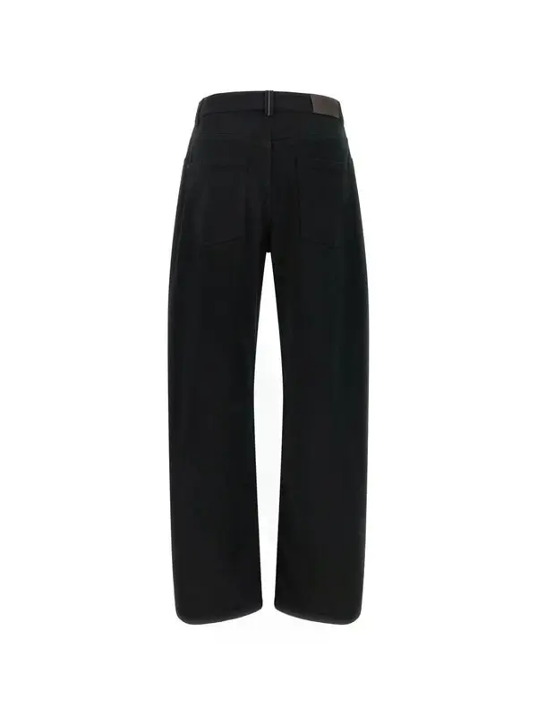 Brunello Cucinelli Monili-embellished Wide-leg Jeans - Black