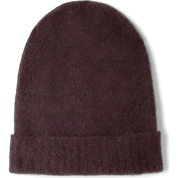 Eileen Fisher Cashmere & Silk Boucl Beanie - Coffee