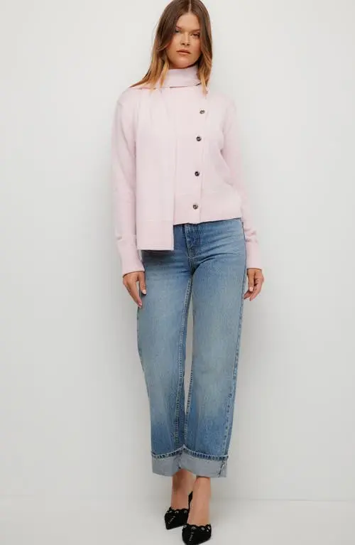 Fifteen Twenty Juni Asymmetrical Scarf Cardigan - Pink
