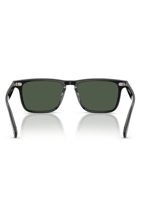 Oliver Spencer Brano 53mm Polarized Rectangular Sunglasses