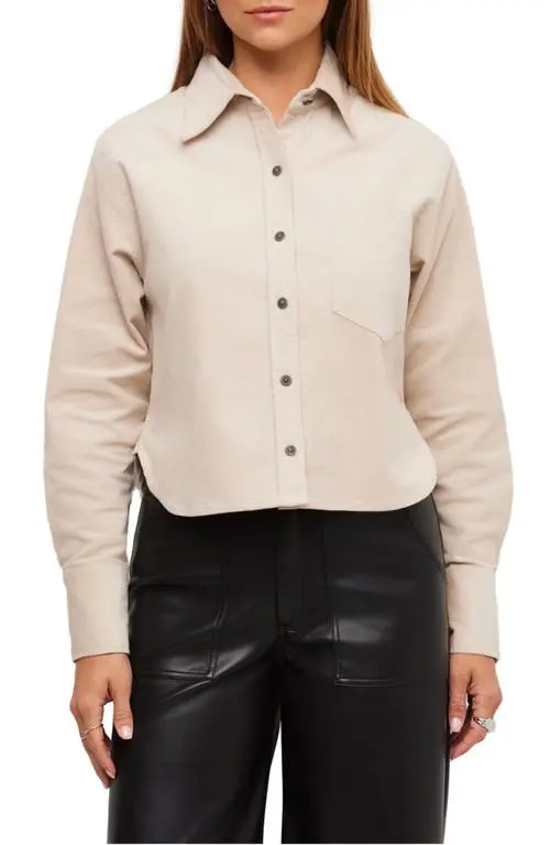 Fifteen Twenty Casi Corduroy Button-up Shirt - Bone