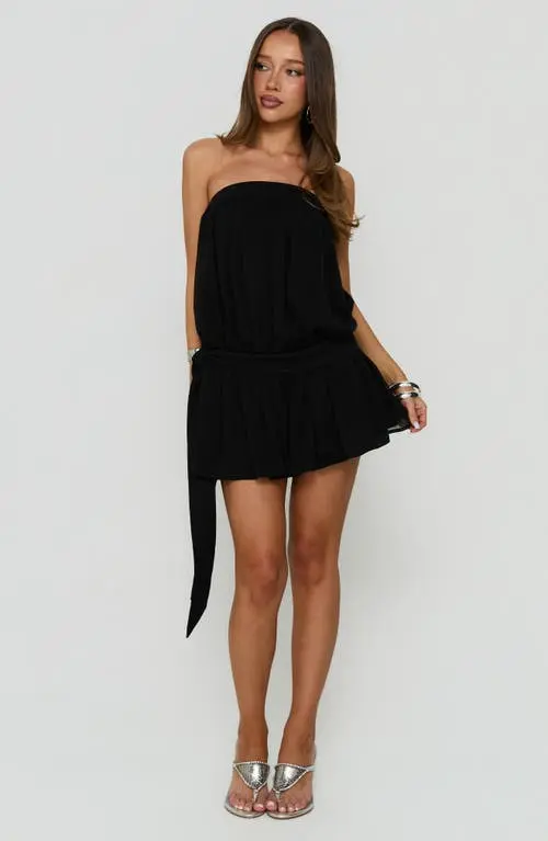 Princess Polly We Belong Together Strapless Blouson Minidress