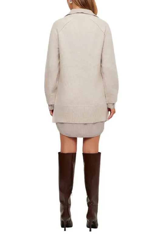 Fifteen Twenty Carrie Mixed Media Minidress