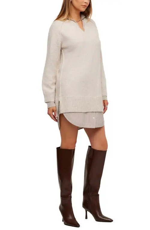 Fifteen Twenty Carrie Mixed Media Minidress