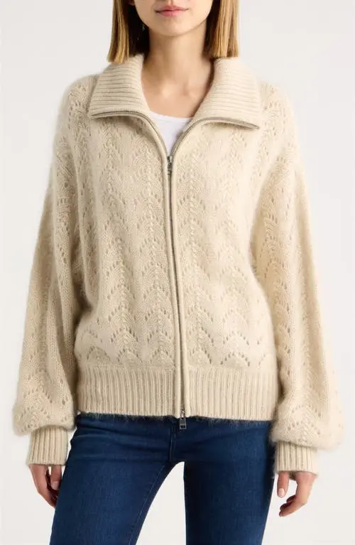 FRAME Airy Zip Cardigan