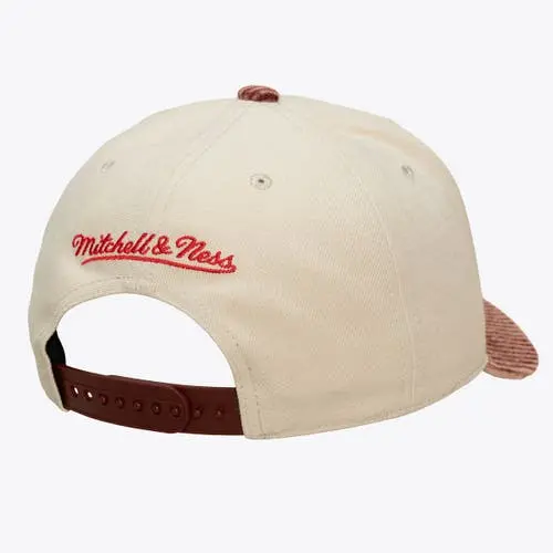 Mitchell & Ness Red Washington Wizards Washed Corduroy Pro Crown Snapback Hat