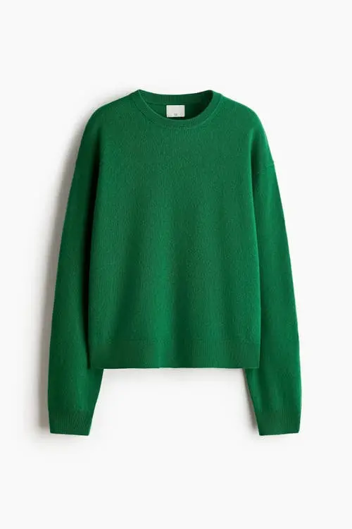 H&M Oversized Wool Sweater - Green