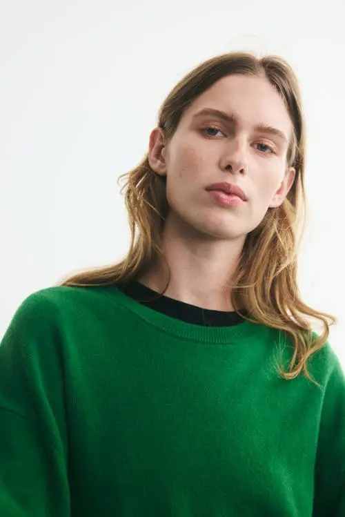 H&M Oversized Wool Sweater - Green