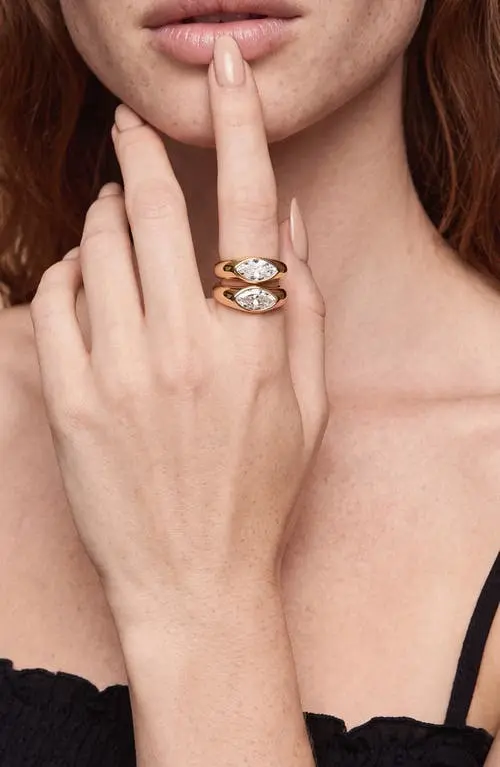 Ettika Marquise Cubic Zirconia Set Of 2 Rings