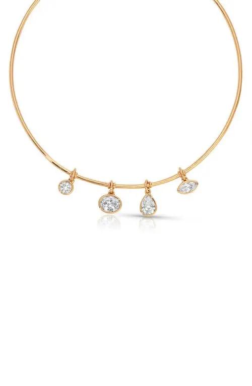 Ettika Crystal Drift Cubic Zirconia Collar Necklace