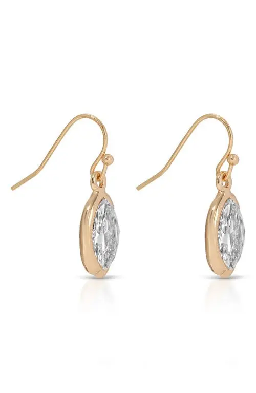 Ettika Dainty Marquise Cubic Zirconia Drop Earrings