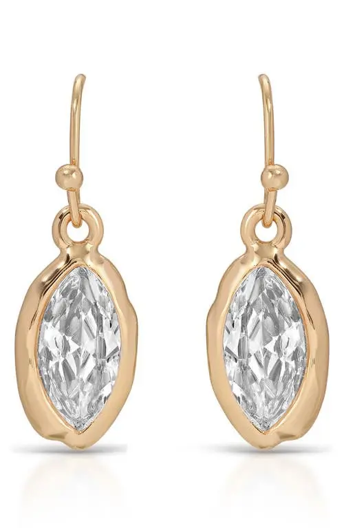 Ettika Dainty Marquise Cubic Zirconia Drop Earrings