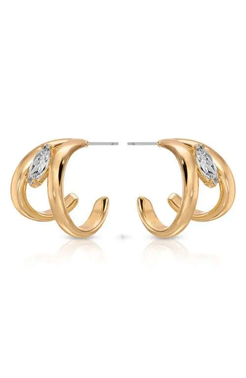Ettika Orbit Crystal Hoop Earrings