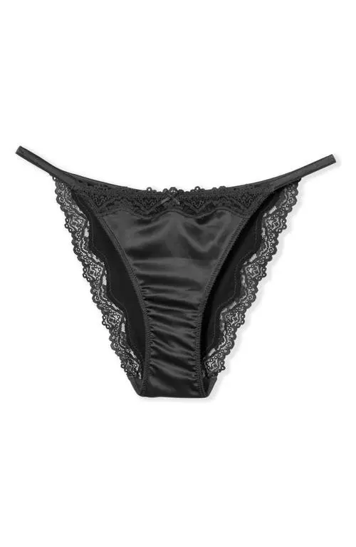 ETAM Chuchotee Lace Trim Satin Panties