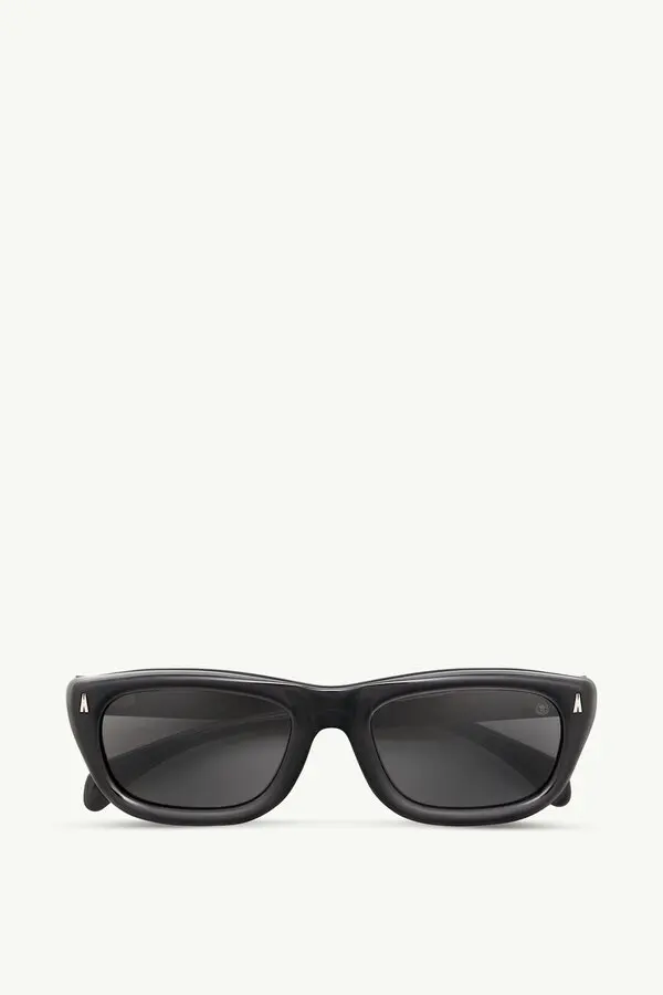 Moncler Lido Rectangular Sunglasses - Black