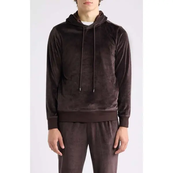 Daniel Buchler Check Hoodie - Hickory