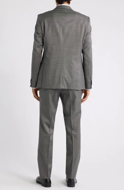 BOSS Houston Stretch Virgin Wool Suit - Black