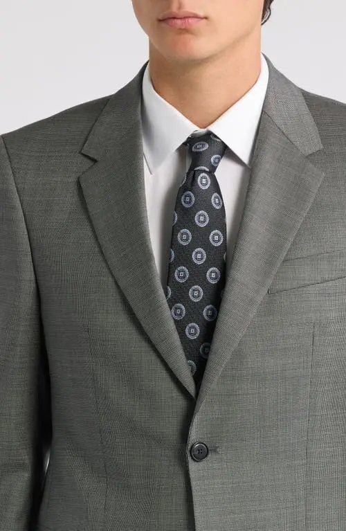 BOSS Houston Stretch Virgin Wool Suit - Black