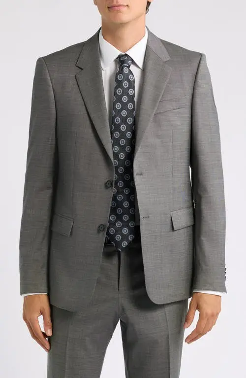 BOSS Houston Stretch Virgin Wool Suit - Black