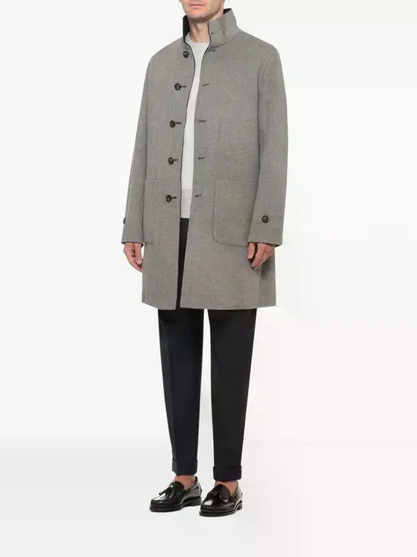 DEVORE INCIPIT Reversible High-neck Coat