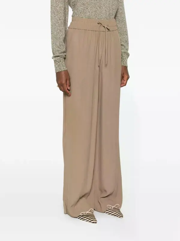 JOSEPH Drawstring Wide-leg Trousers