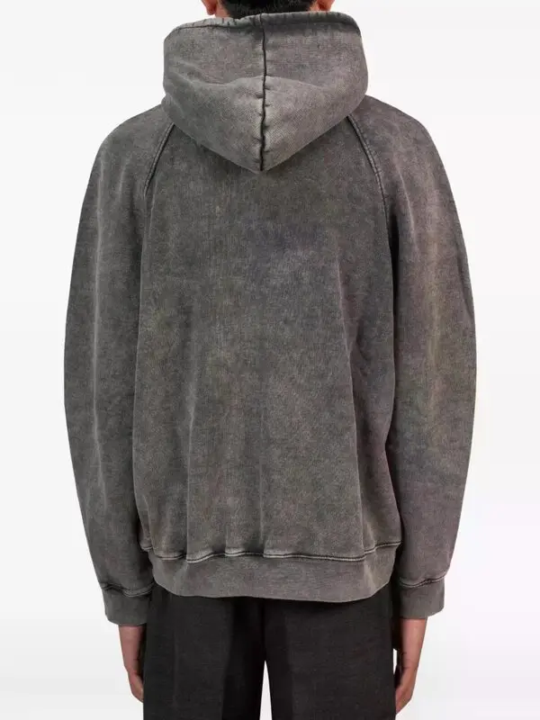 Séfr Raglan-sleeve Zip-up Hoodie