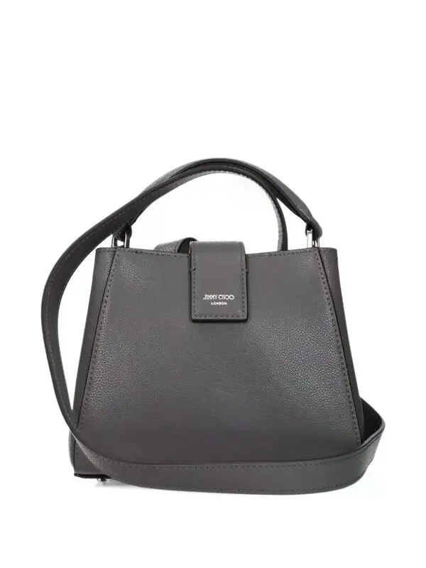 JIMMY CHOO Cheri Crystal-buckle Leather Tote Bag