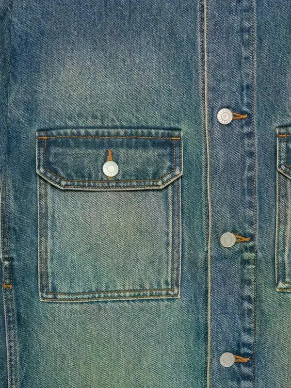 StÜssy Faded-effect Denim Jacket - Blue