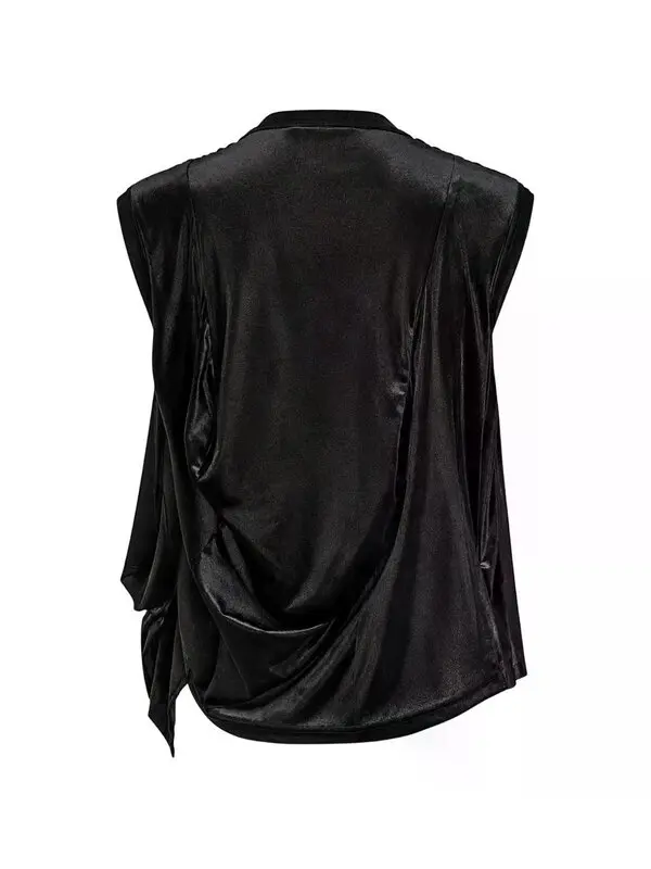 Comme Des Garçons Draped Pleated Blouse