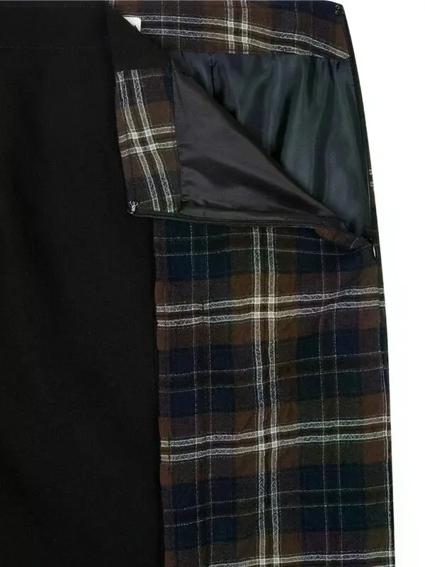 STUDIO TOMBOY Check-pattern A-line Maxi Skirt