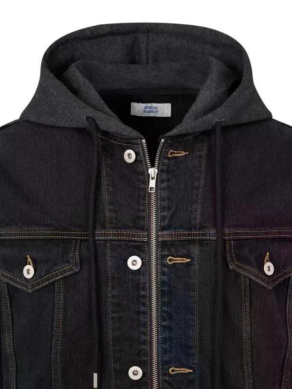 STUDIO TOMBOY Hooded Denim Jacket