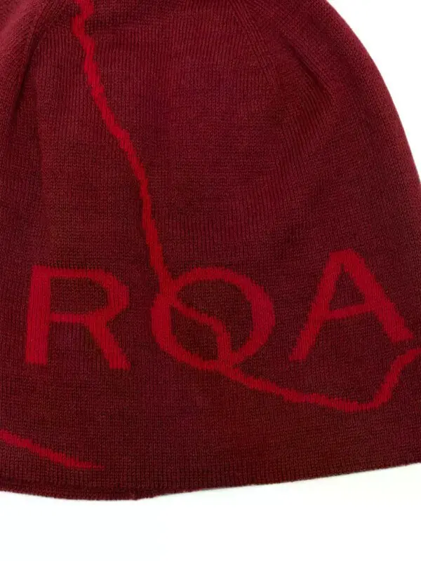 ROA Logo-intarsia Beanie Hat