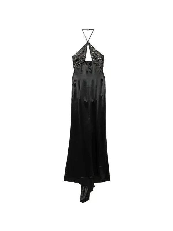 Attico Sleeveless Maxi Dress - Black