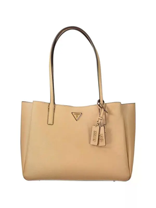 Guess Noelle Logo-plaque Saffiano-effect Tote Bag