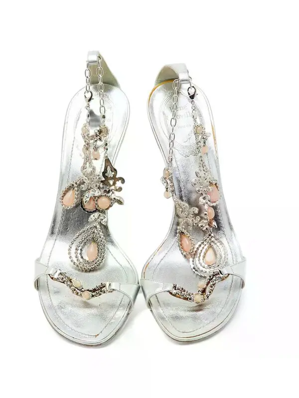 Rene Caovilla Crystal-embellished Ankle-strap Sandals
