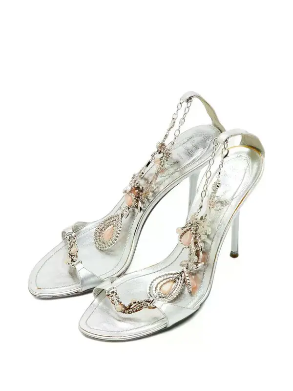 Rene Caovilla Crystal-embellished Ankle-strap Sandals