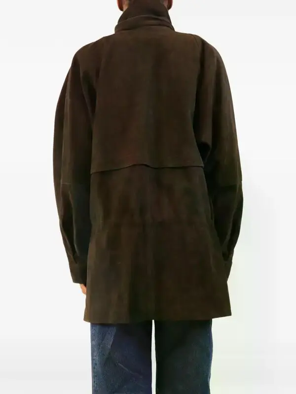 Magda Butrym Cinched-waist Suede Jacket
