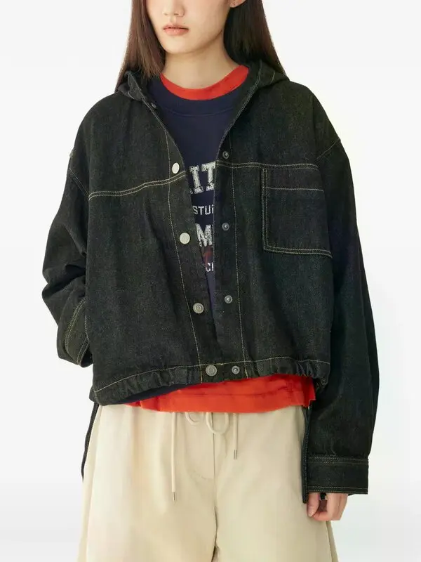 STUDIO TOMBOY Hooded Denim Jacket