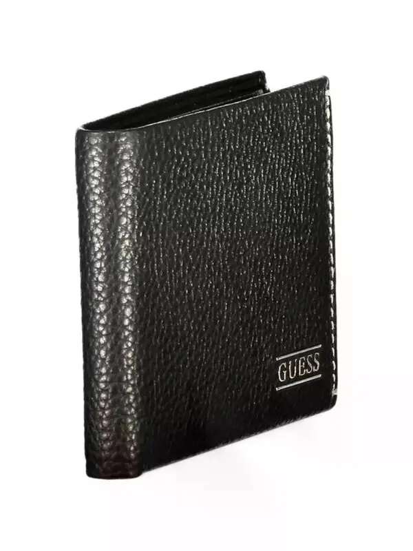 Guess Boston Logo-plaque Pebbled Wallet