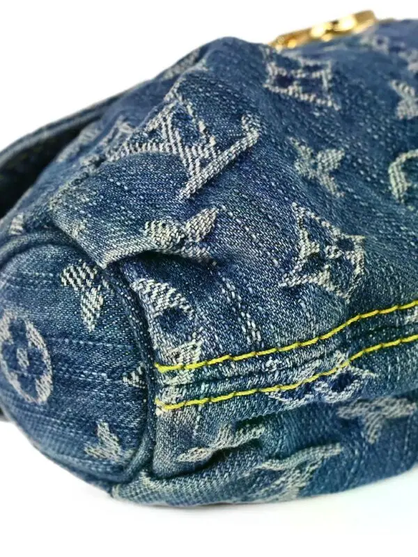 LOUIS VUITTON Mini Monogram Denim Shoulder Bag