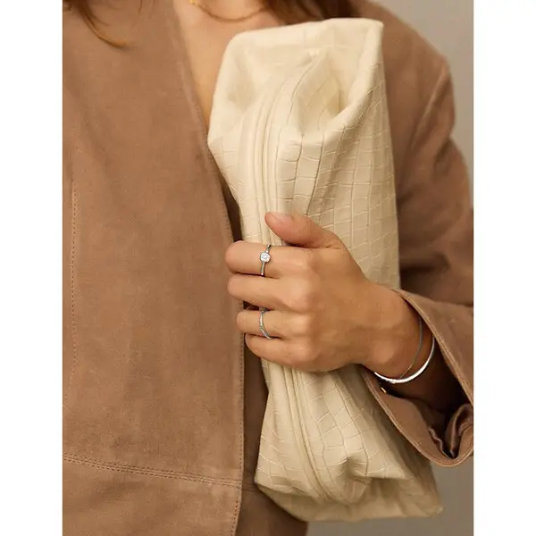 MISSOMA Molten Soft Square Pavé -plated Brass Ring