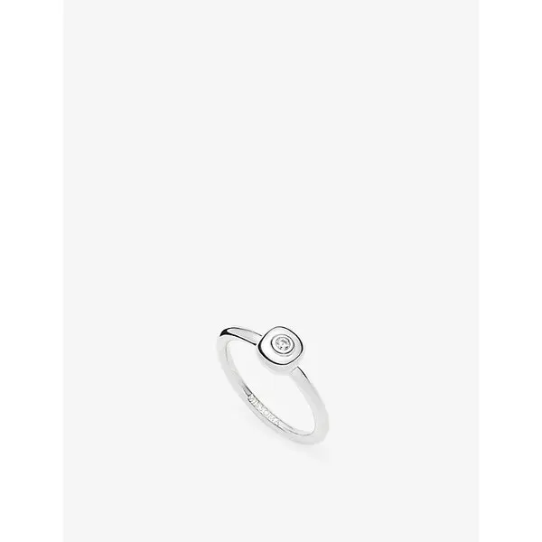 MISSOMA Molten Soft Square Sterling -plated Brass Ring - Silver