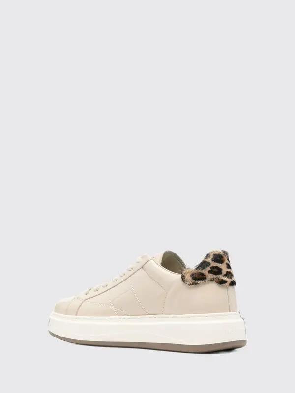 Woolrich Animal Print Leather And Pony Hair Low-top Sneakers With A Chunky Sole