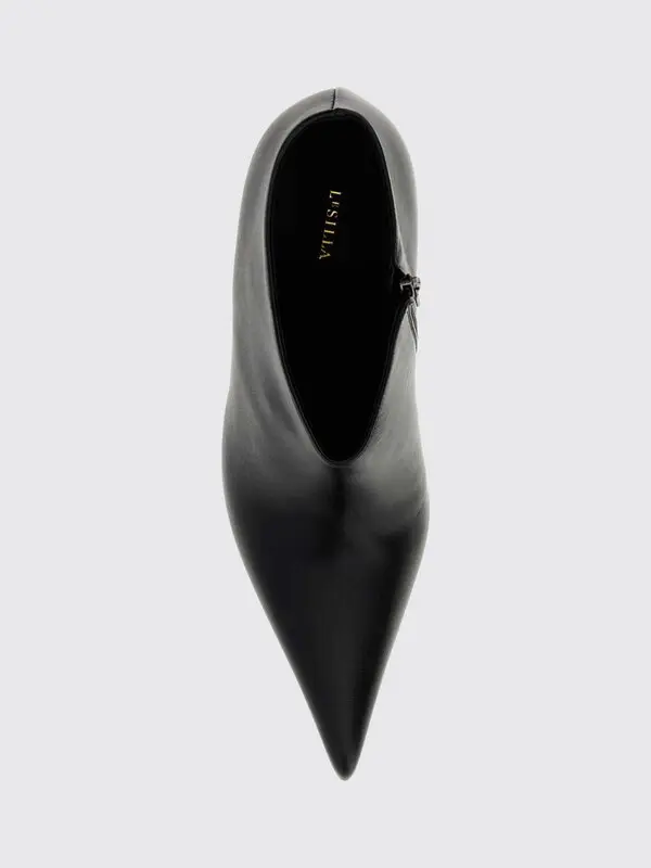LE SILLA Futura Leather Ankle Boots With 12 Cm Stiletto Heel