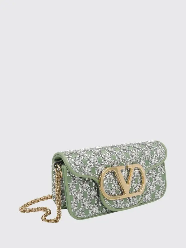 Valentino Garavani Locò Sequin-embroidered Fabric Mini Bag With Vlogo